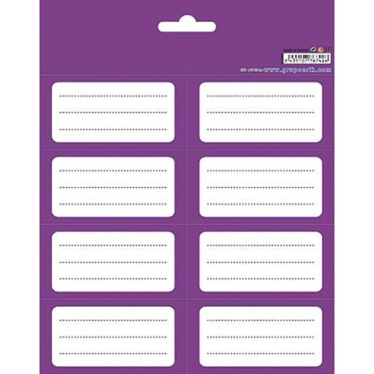 SELF-ADHESIVE LABELS PURPLE