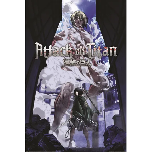 ATTACK ON TITAN S3 FEMALE TITAN APPROACHES POSTER