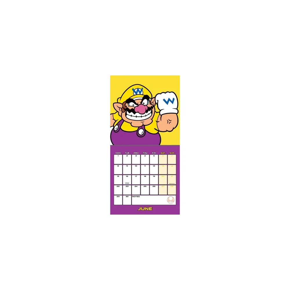 CALENDARIO 2026 30X30 SUPER MARIO PLASTIC FREE