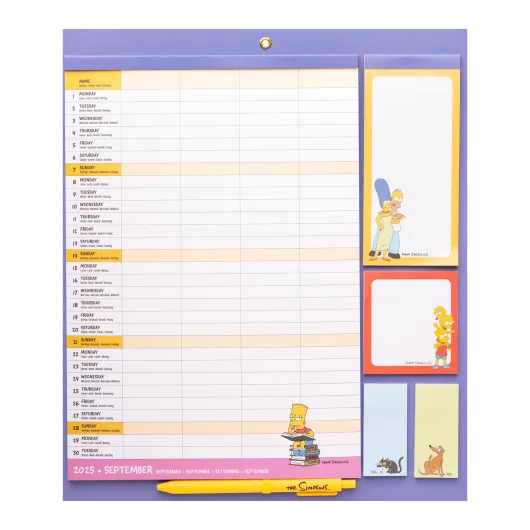 PLANNER COM ÍMAN 2025/2026 THE SIMPSONS